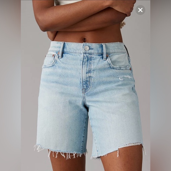 American Eagle Outfitters | Shorts | American Eagle Ae Strigid 8 Perfect Denim Bermuda Short ...